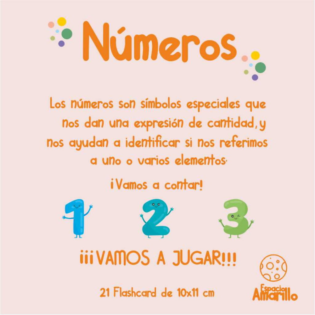Flash Cards Números – Espacio Amarillo