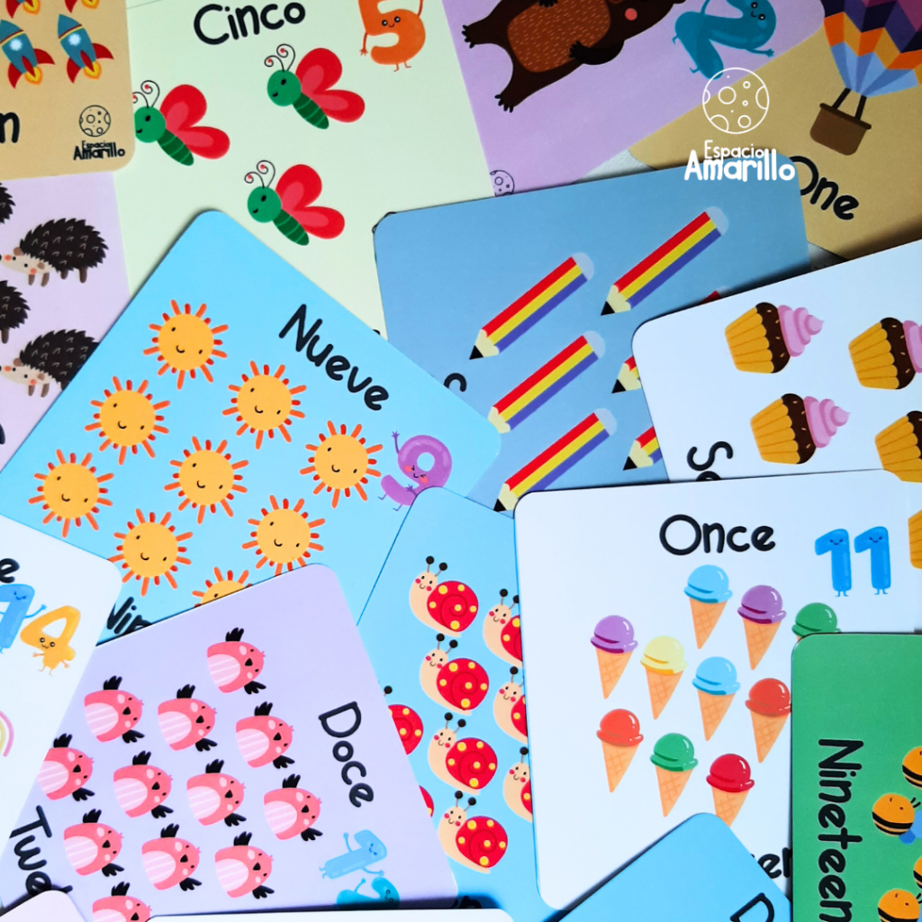 Flash Cards Números – Espacio Amarillo