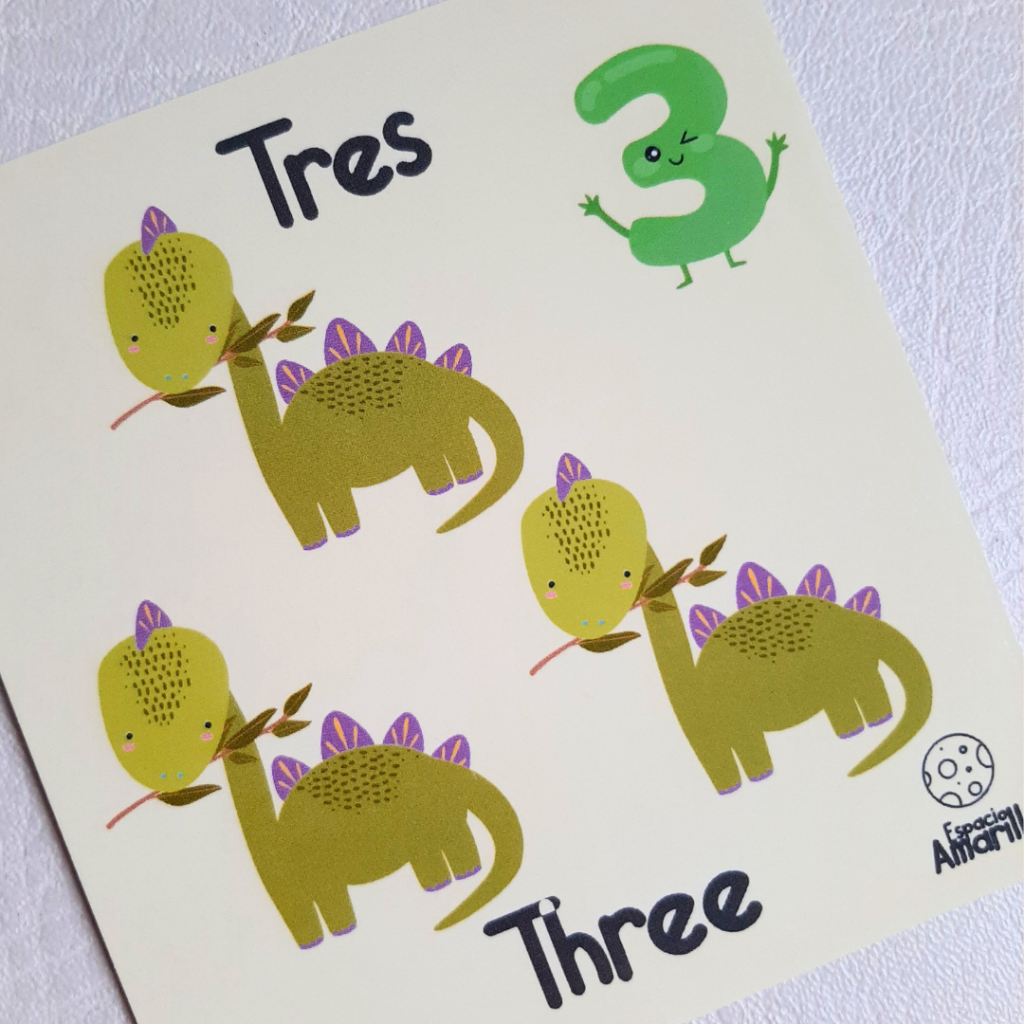 Flash Cards Números – Espacio Amarillo